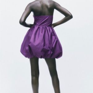 Zara | Dresses | Zara Veluminous Purple Dress | Poshmark